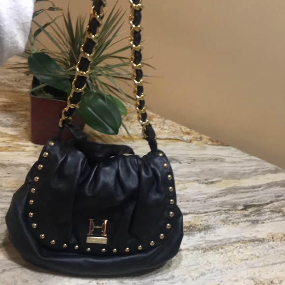 Halston Heritage | Bags | Halston Heritage Black Leather Purse | Poshmark